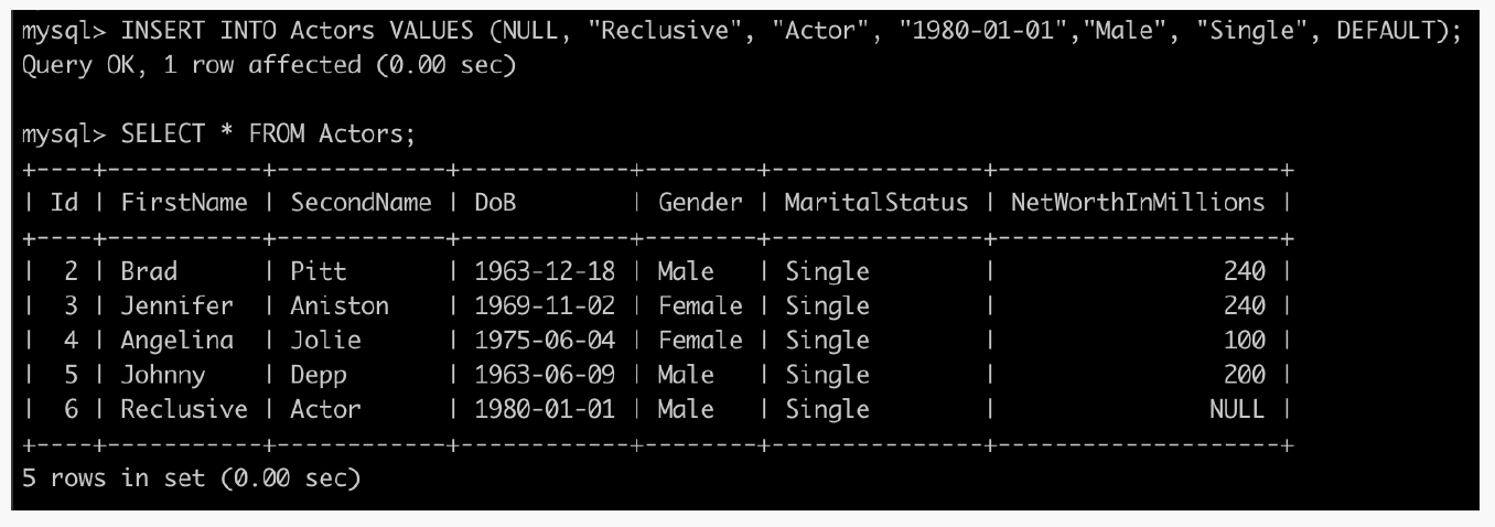 How to insert values into a table in 6 ways » Onurdesk